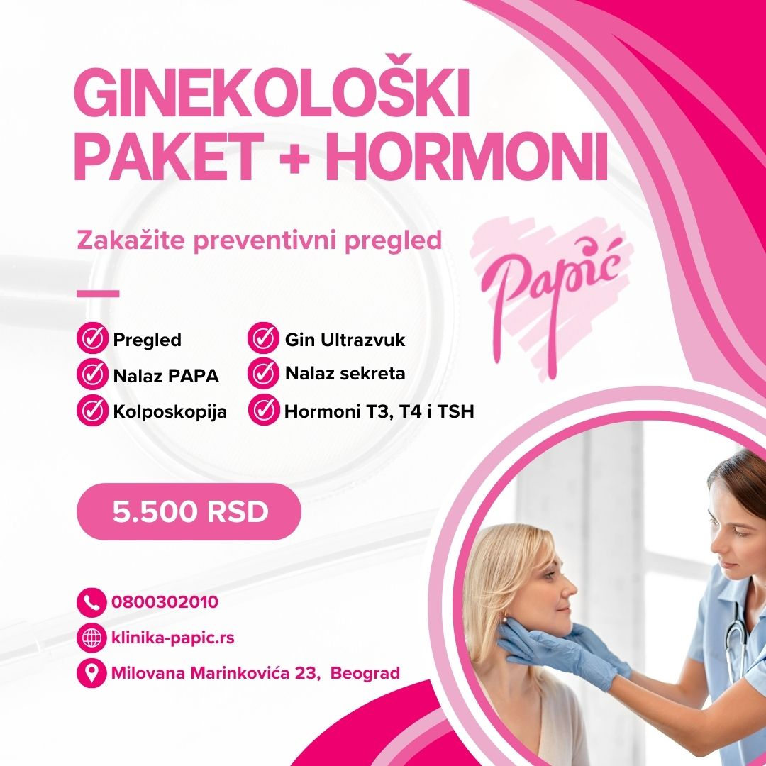 Ginekološki paket + hormoni | Shop Klinika Papić